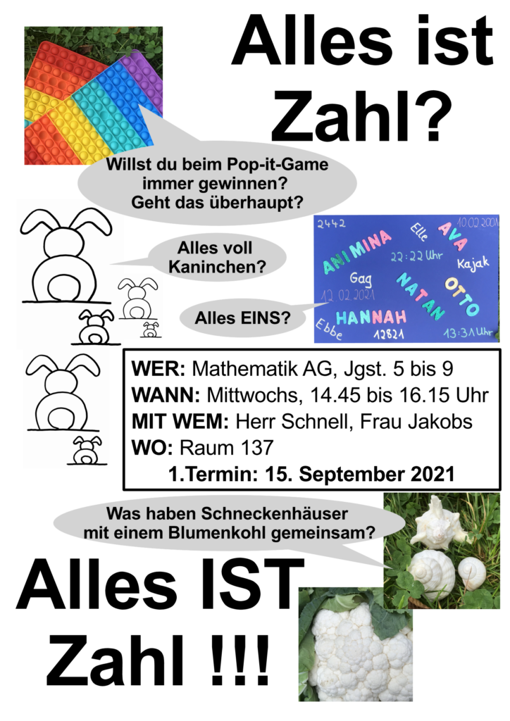 Flyer zur Mathematik-AG - Viktoriaschule Aachen